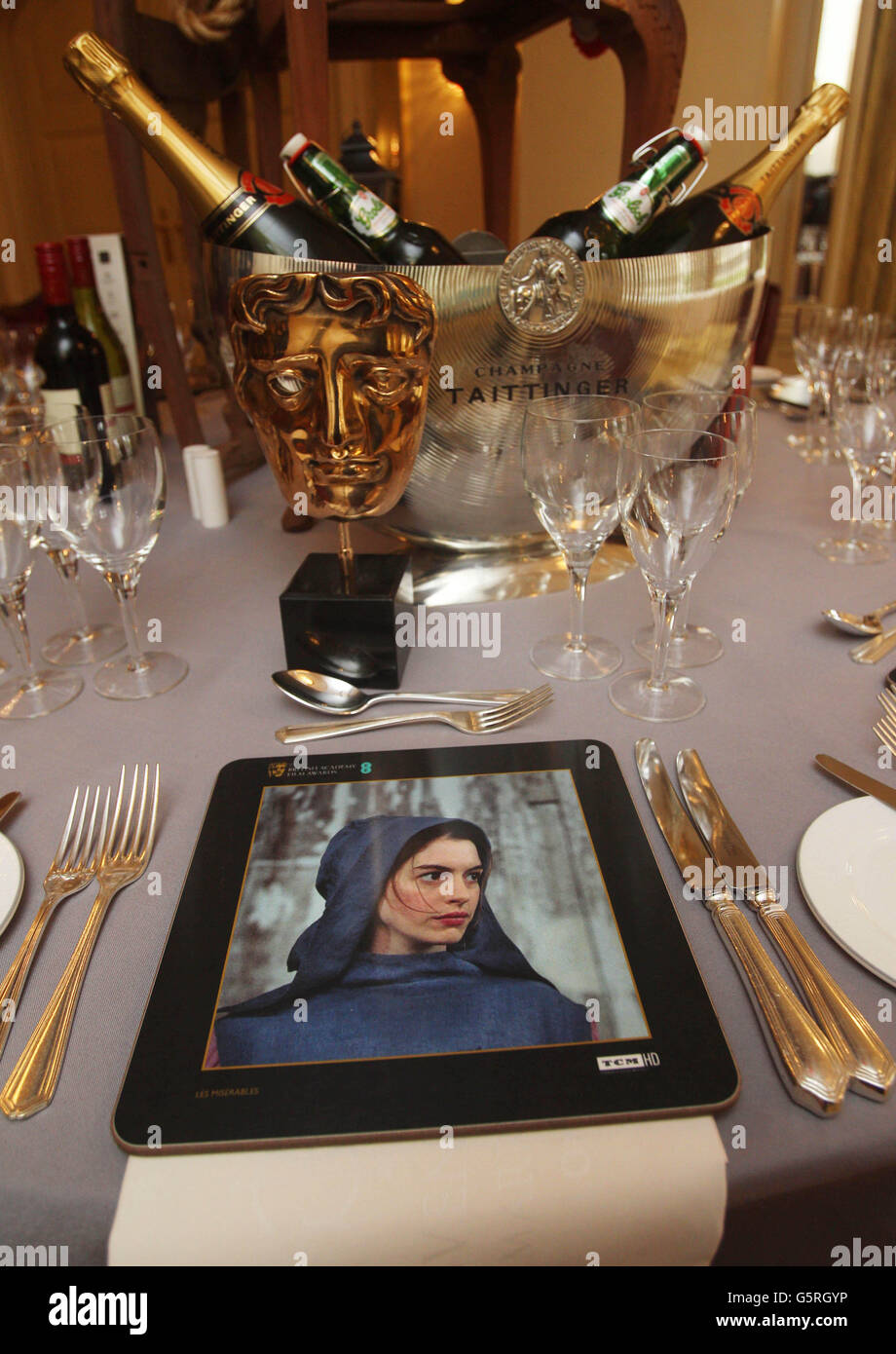 BAFTA Awards 2013 - Dinner Stock Photo - Alamy