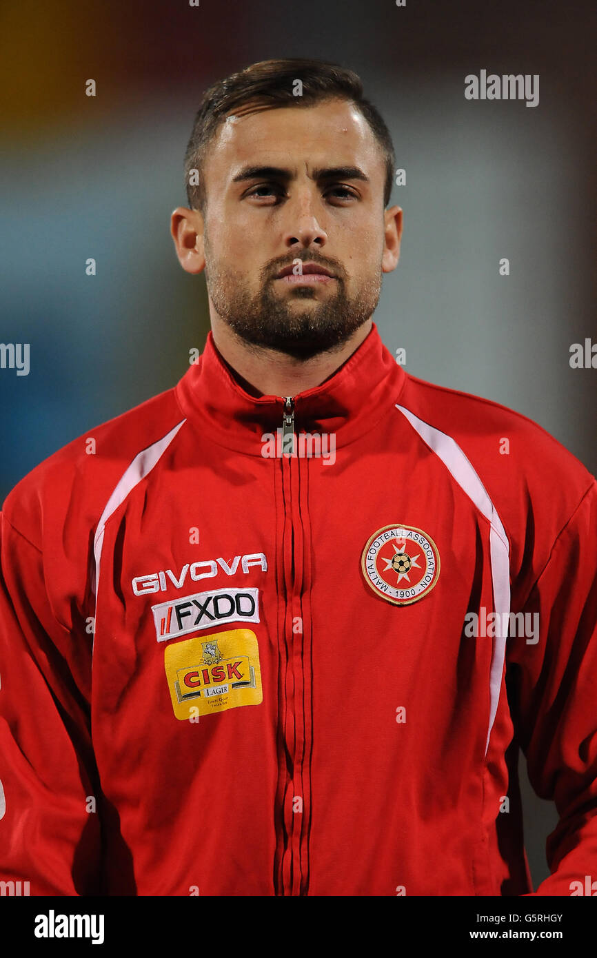 Soccer international friendly malta v northern ireland hi-res stock ...