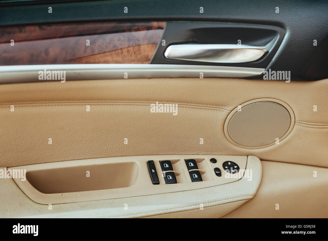 car door button Stock Photo - Alamy