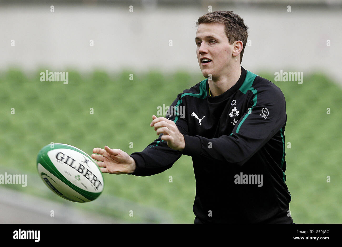 Craig Gilroy during the Captain's Run at the Aviva Stadium, Dublin ...
