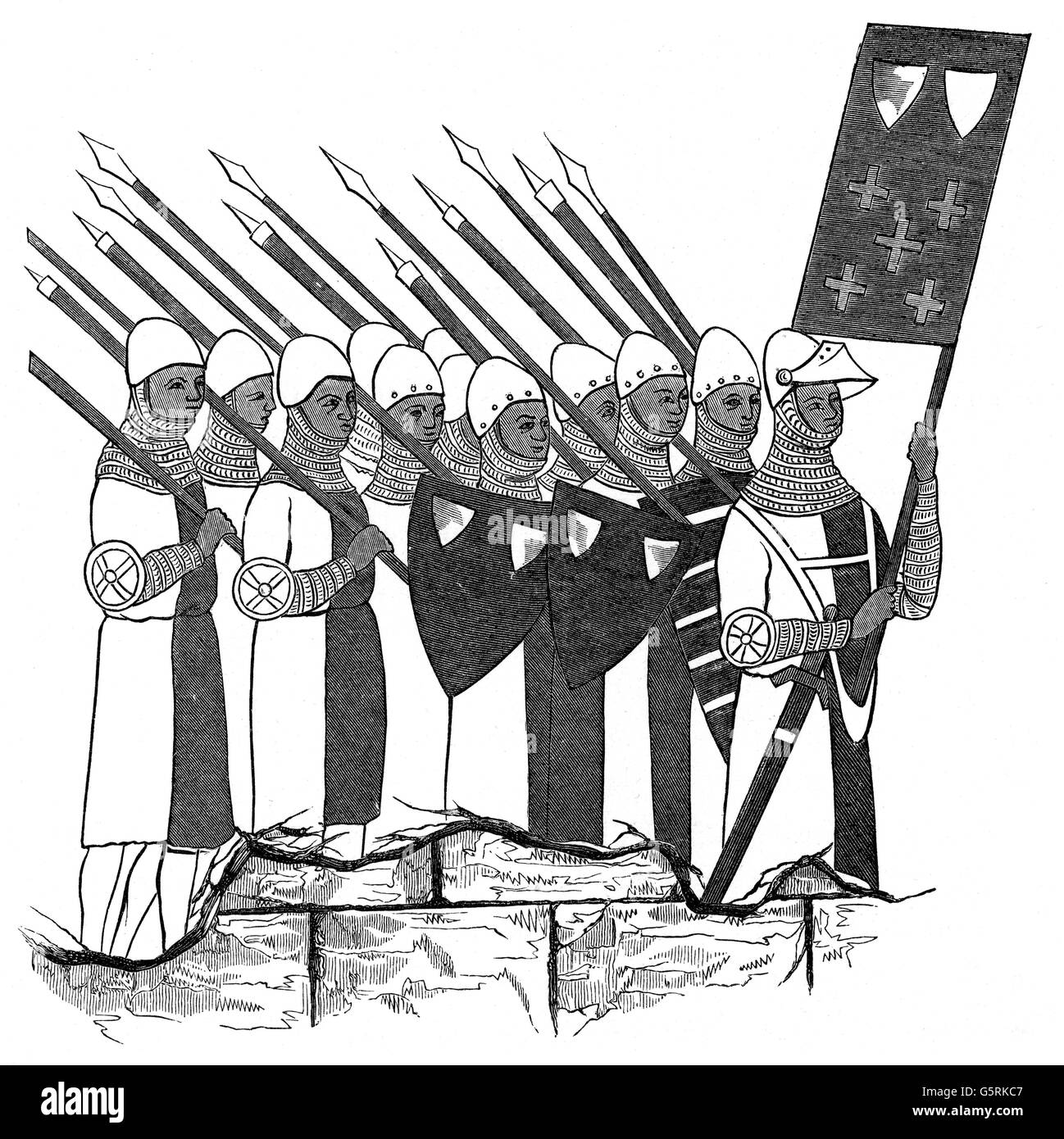 Medieval knights painting hi-res stock photography and images - Alamy