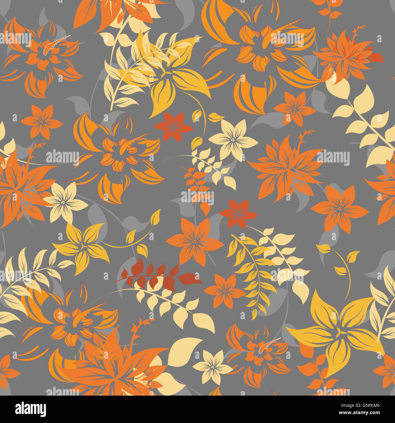 seamless flowers pattern Stock Vector Image & Art - Alamy