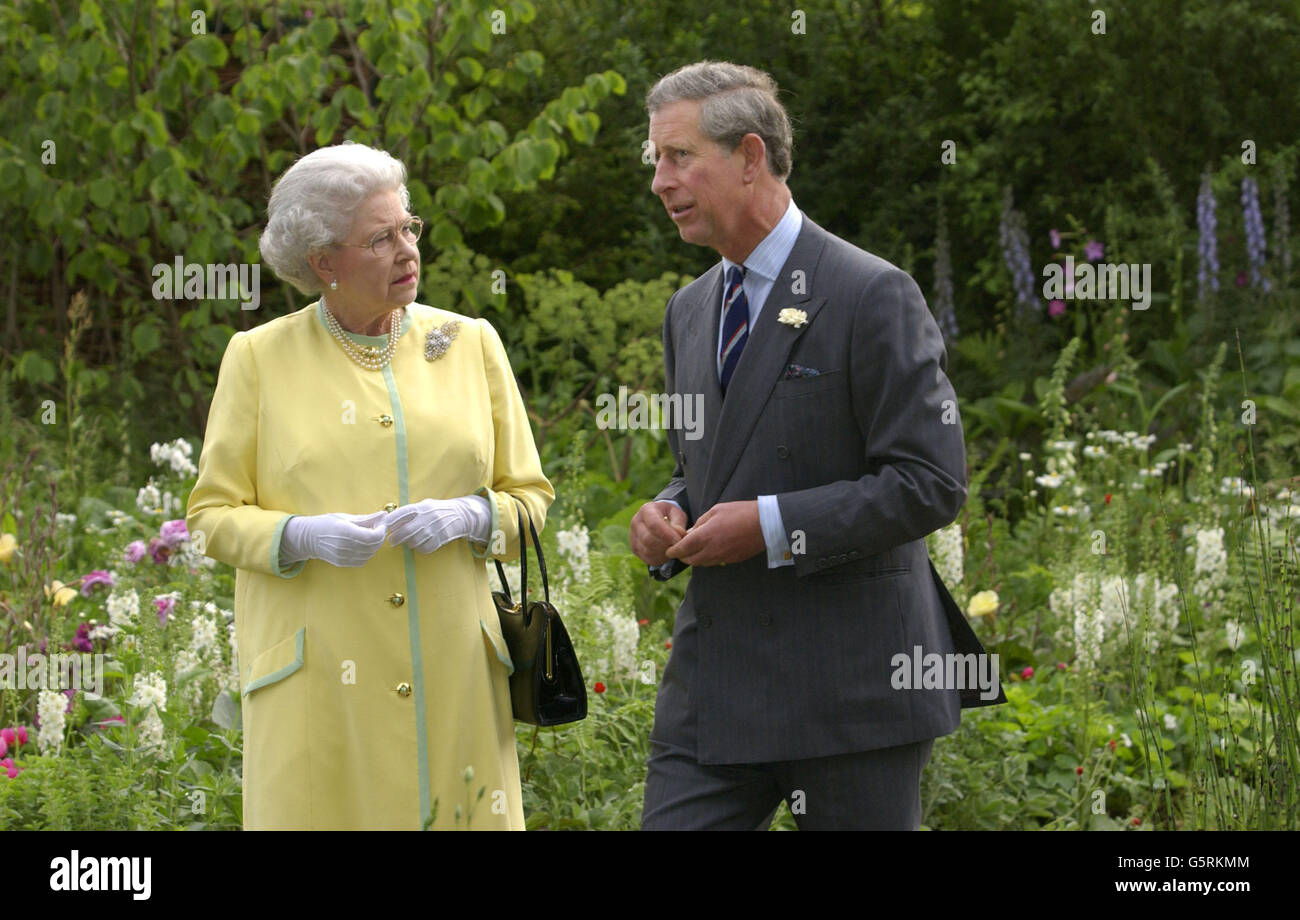 Chelsea Flower show - Queen Stock Photo - Alamy