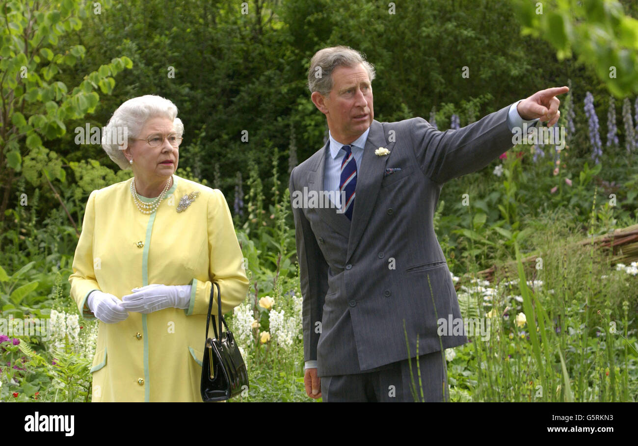 Chelsea Flower show - Queen Stock Photo - Alamy