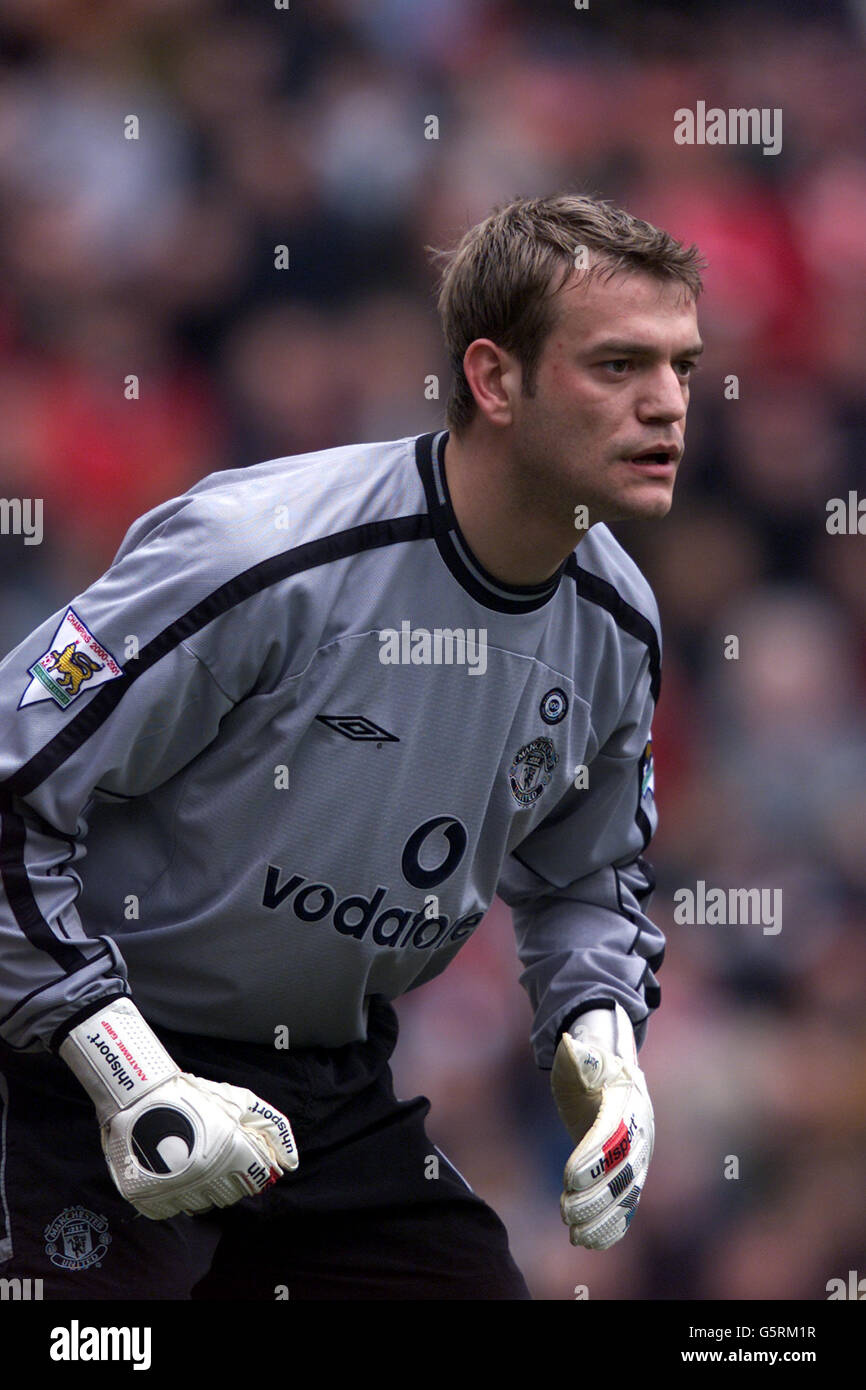 Roy Carroll of Manchester United in action, during the F.A. Barclaycard ...