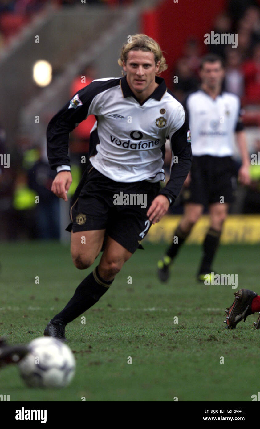 Diego Forlan of Manchester United, during the Barclaycard Premiership ...