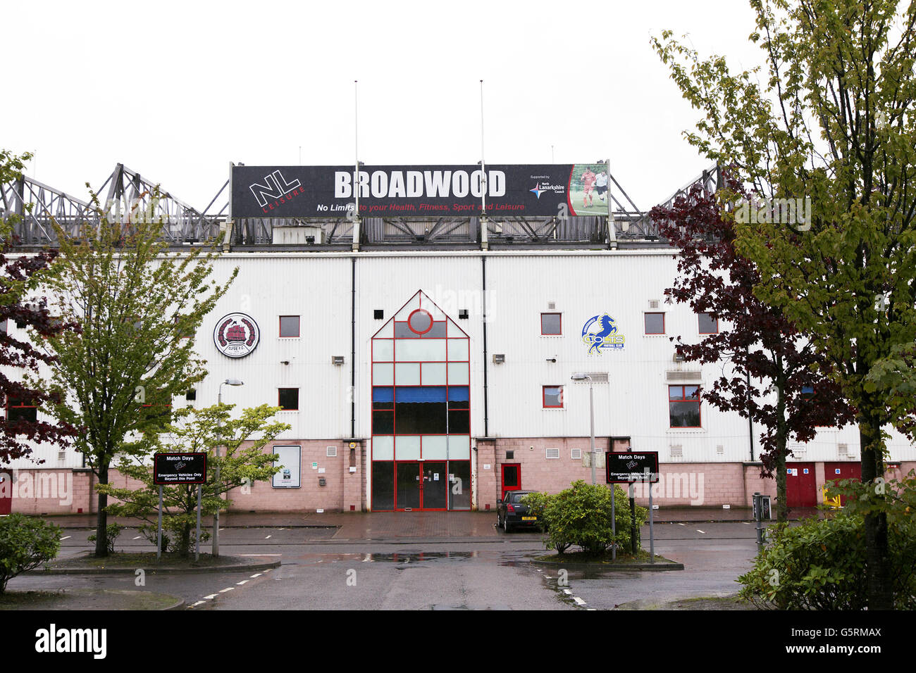 Clyde FC Stock. Broadwood Stadium, the home of Clyde FC Stock Photo - Alamy