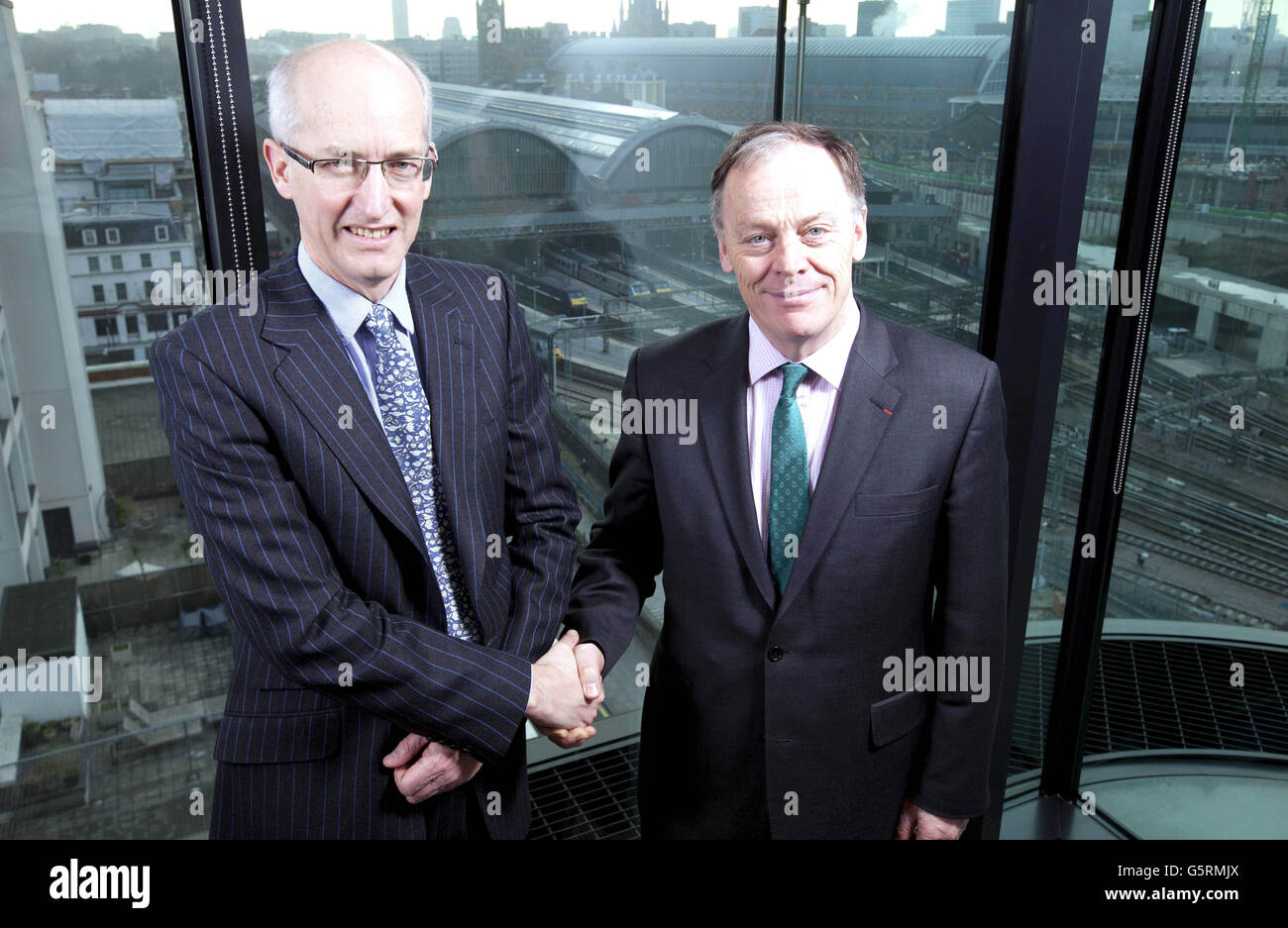 Vincent de Rivaz Chief Executive of EDF Energy (right) meets with David ...