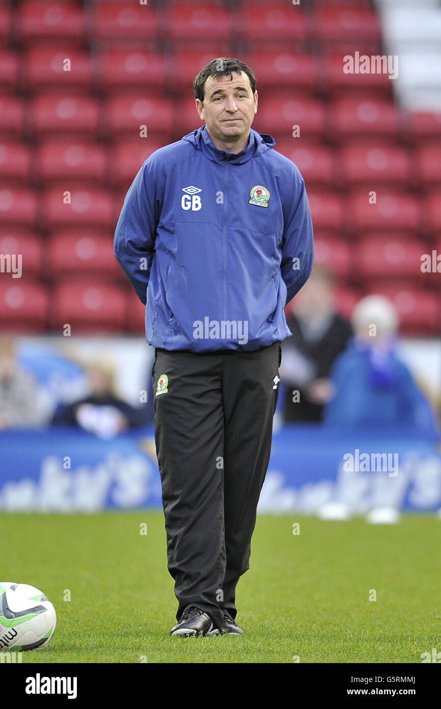 Blackburn rovers reserve team coach gary bowyer hi-res stock ...