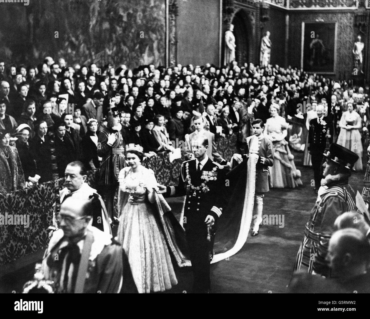 Elizabeth the first and parliament Black and White Stock Photos ...