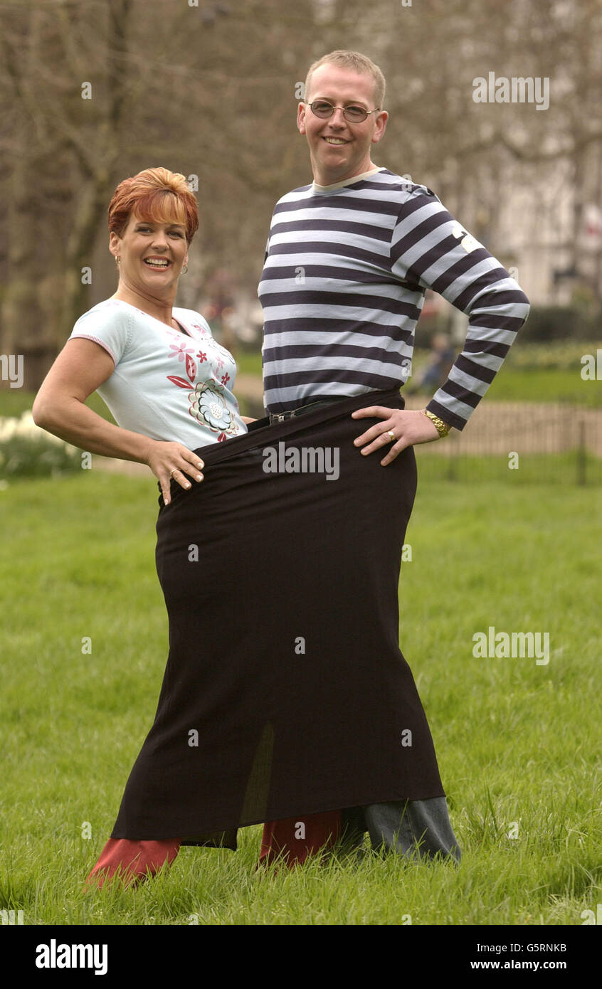 Nicky and Bob Lovell both fit into a size 28 skirt of Nicky's worn ...