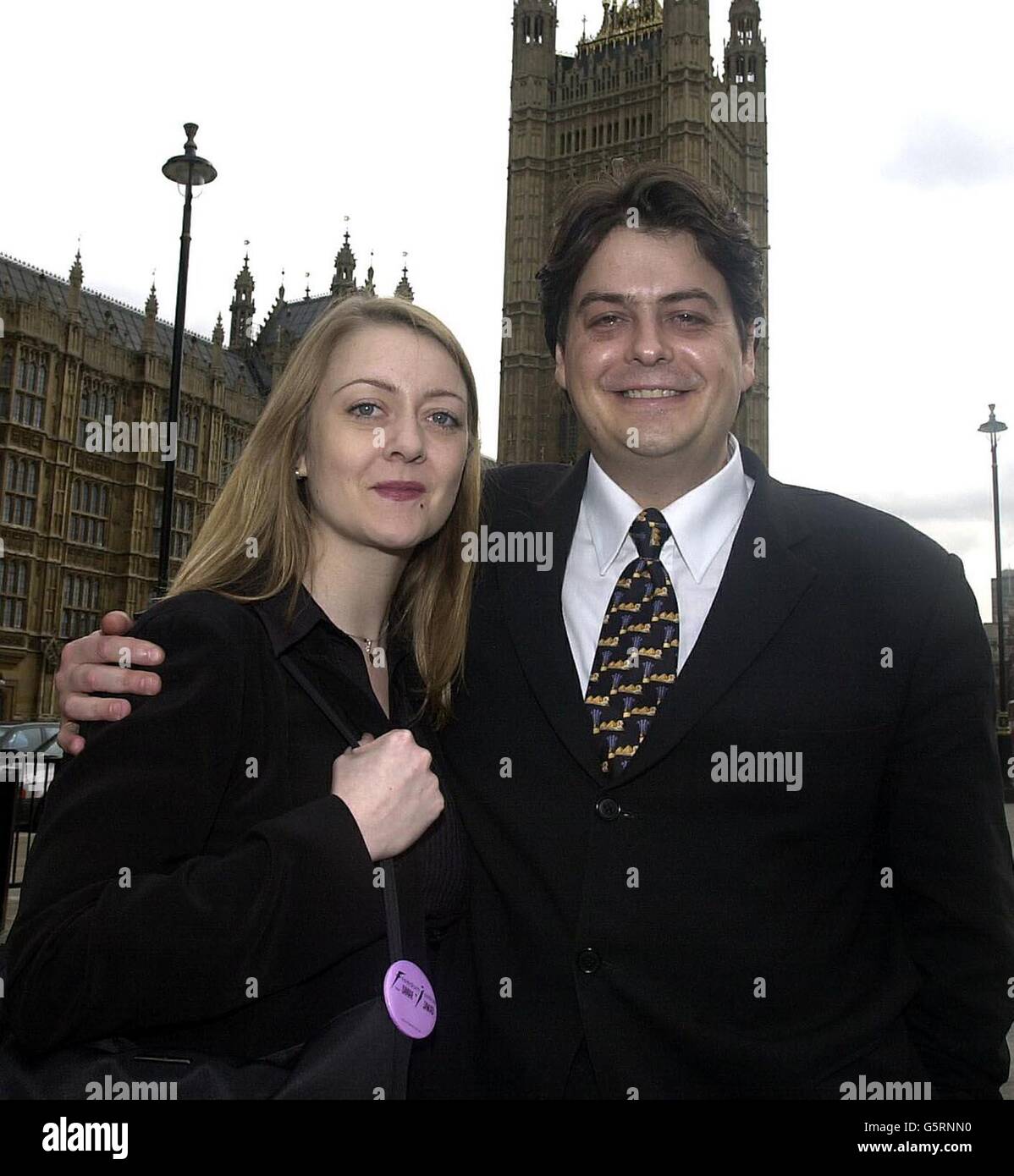 Ex MI 5 spy David Shayler with his girlfriend Annie Machon outside the ...