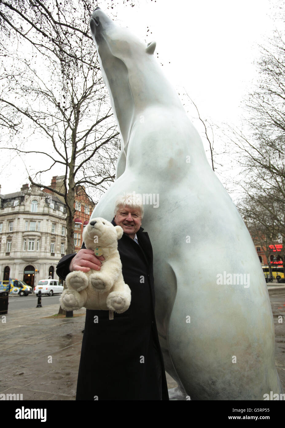 Stanley Johnson, father of Mayor Boris Johnson, during the unveiling of ...