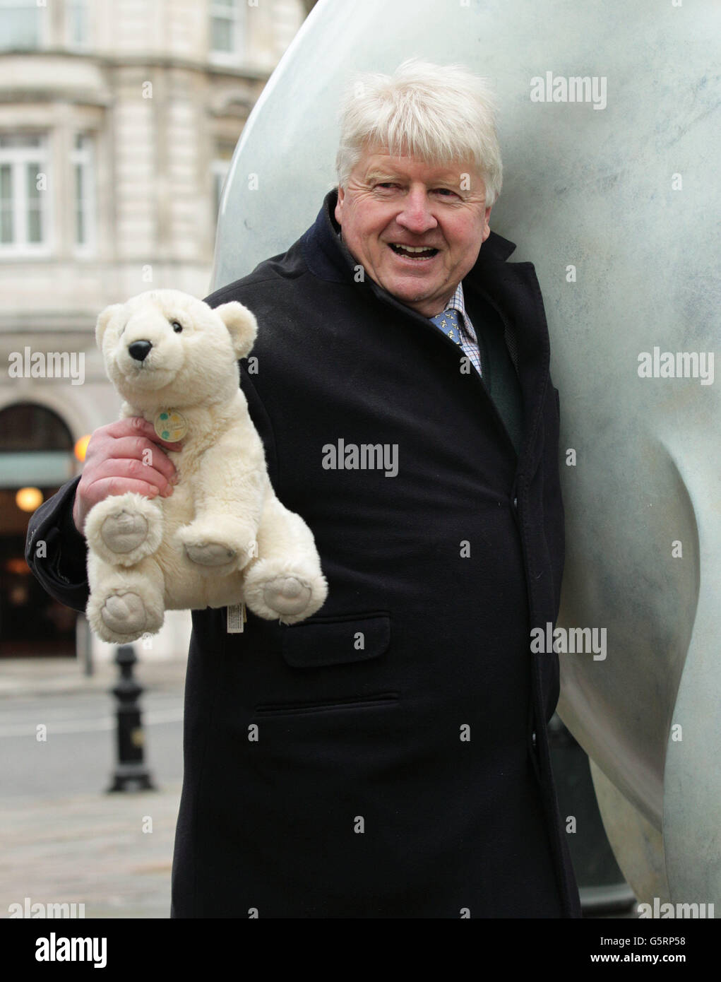 Stanley Johnson, father of Mayor Boris Johnson, during the unveiling of ...