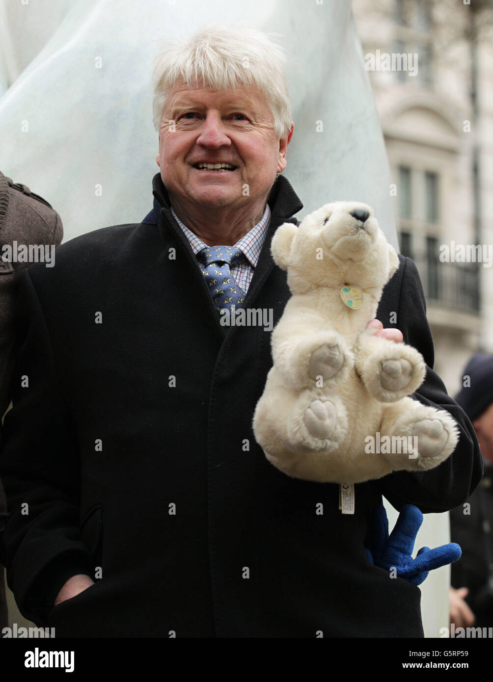 Stanley Johnson, father of Mayor Boris Johnson, during the unveiling of ...