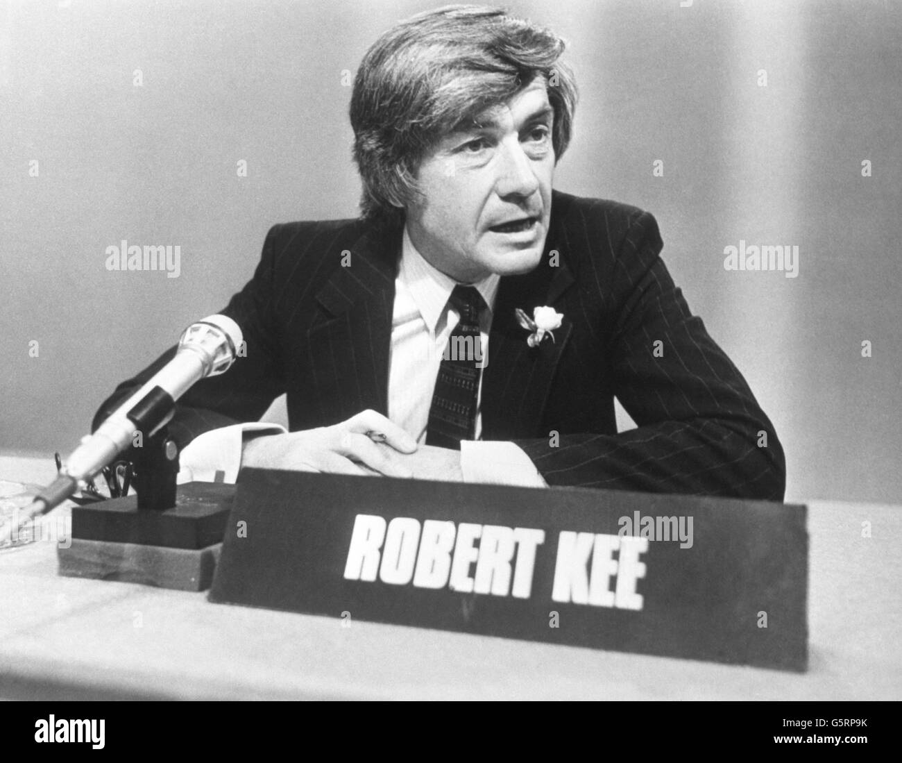 Stock image of British broadcaster, journalist and writer Robert Kee ...