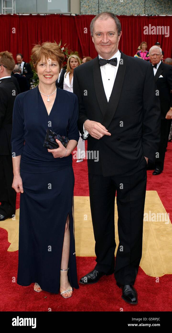Actor jim broadbent and his wife anastasia lewis hi-res stock ...
