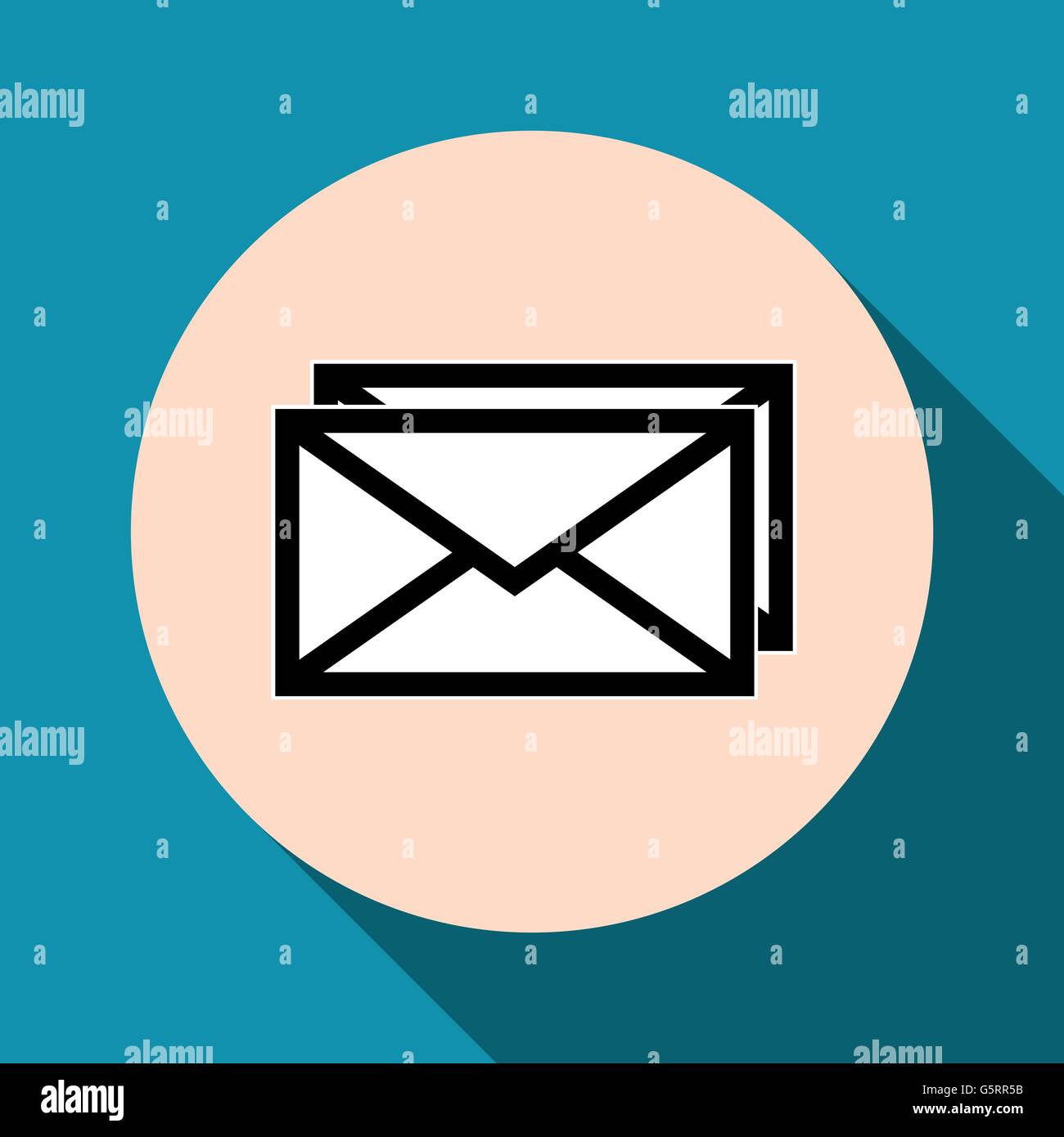 Email symbol letter icon - vector Stock Vector Image & Art - Alamy
