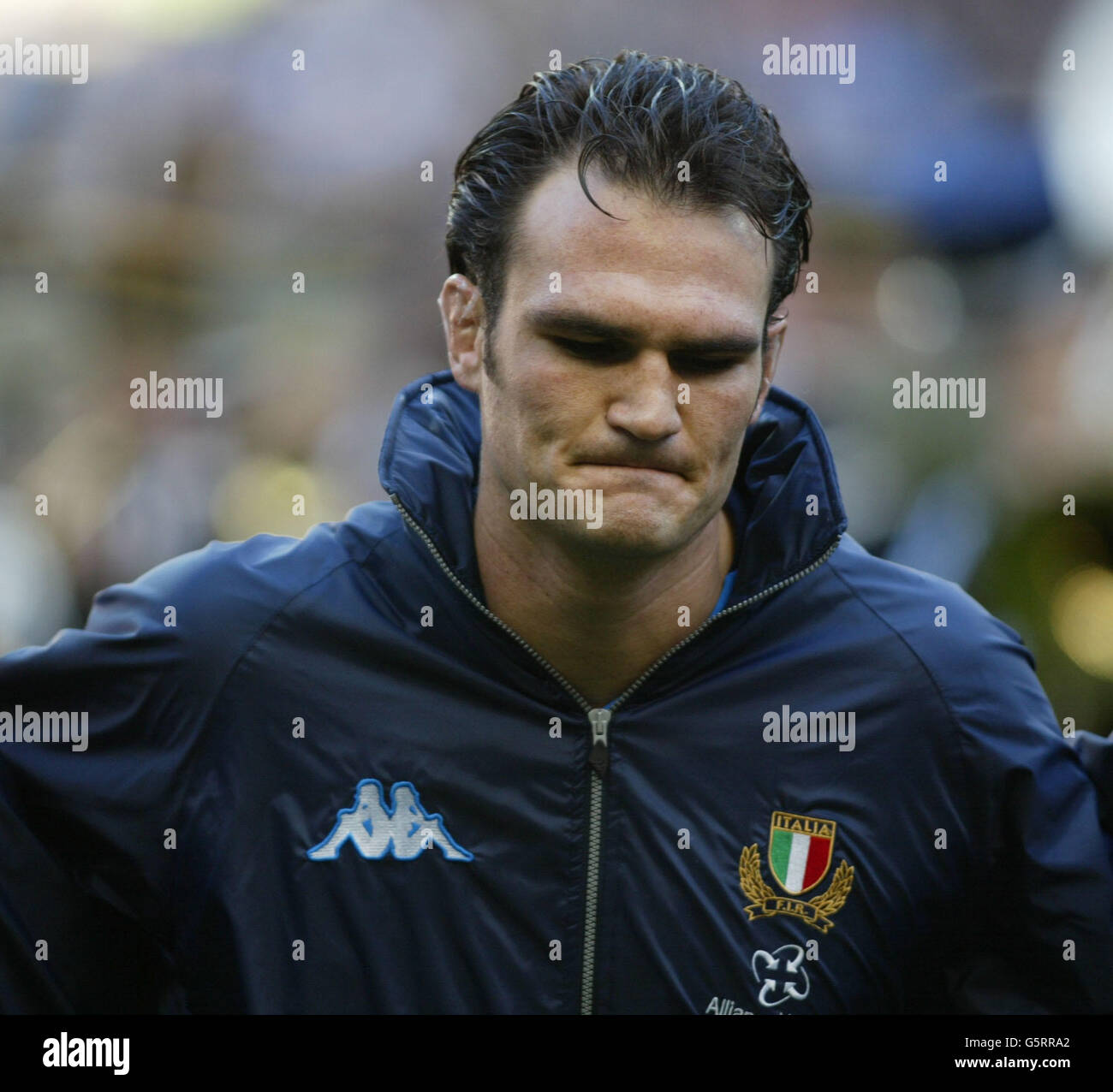 Italy's Matthew Phillips before the Lloyds TSB six Nations match ...