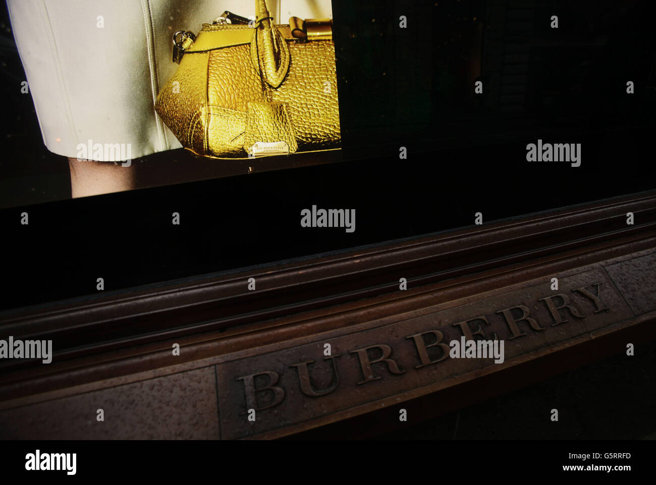 Burberry window display london hi-res stock photography and images - Alamy