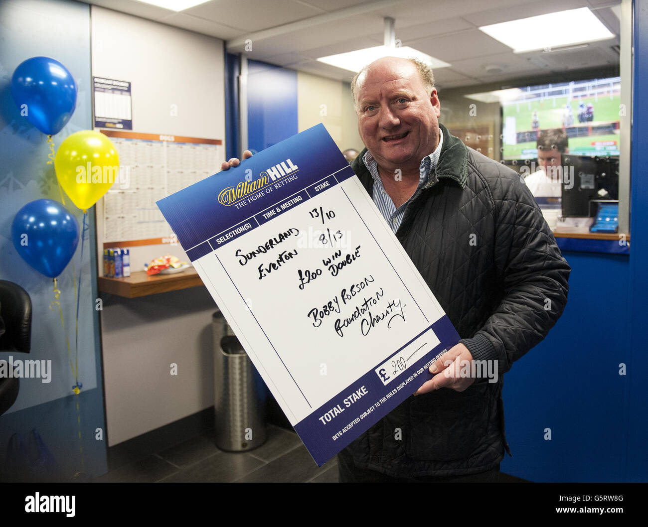 Former Scottish footballer Alan Brazil at the new William Hill Shop ...