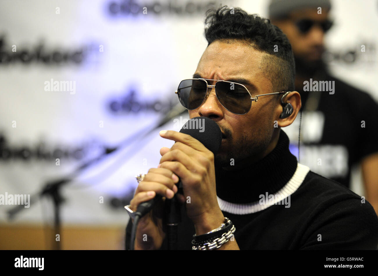 Recording artist Miguel records a special performance at Choice FM ...