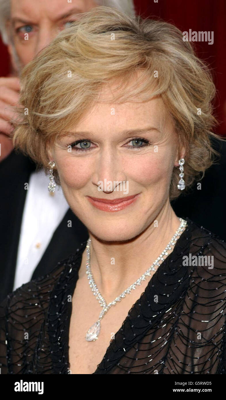 Actress Glenn Close arriving at the 74th Annual Academy Awards (Oscars ...