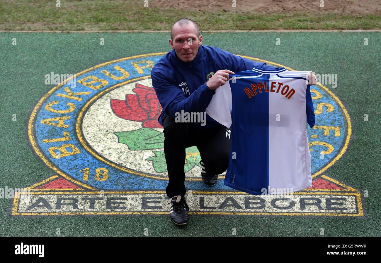 New manager of Blackburn Rovers Michael Appleton poses for ...