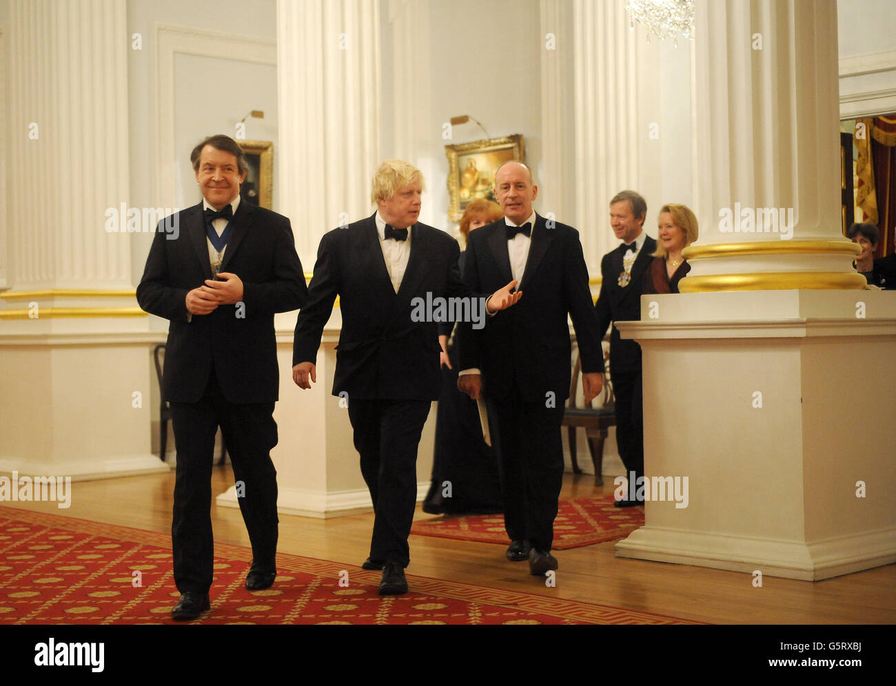 Mayor of the City of London Roger Gifford (left) Mayor of London Boris ...