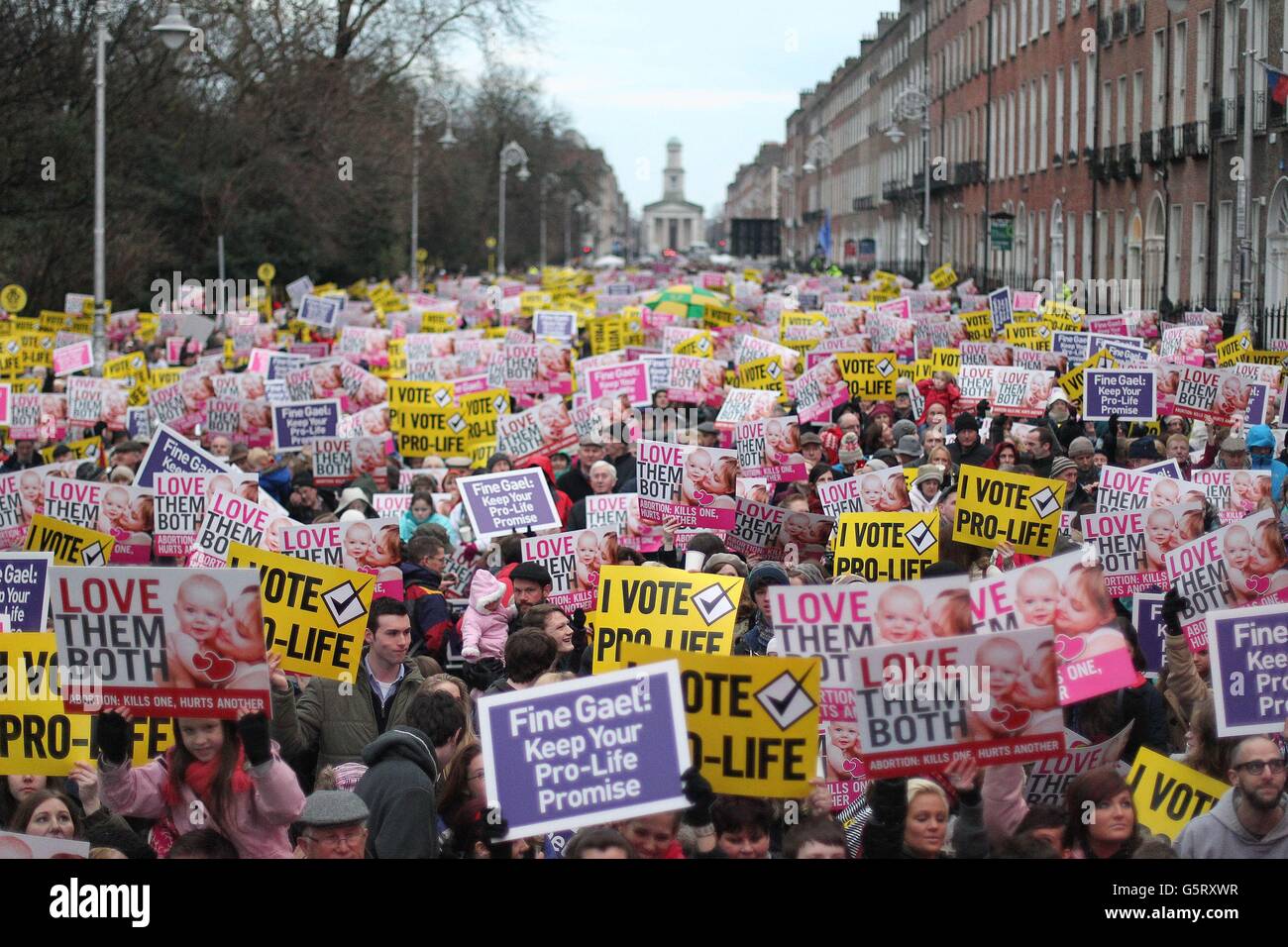 Pro-Life Campaign demonstration Stock Photo - Alamy
