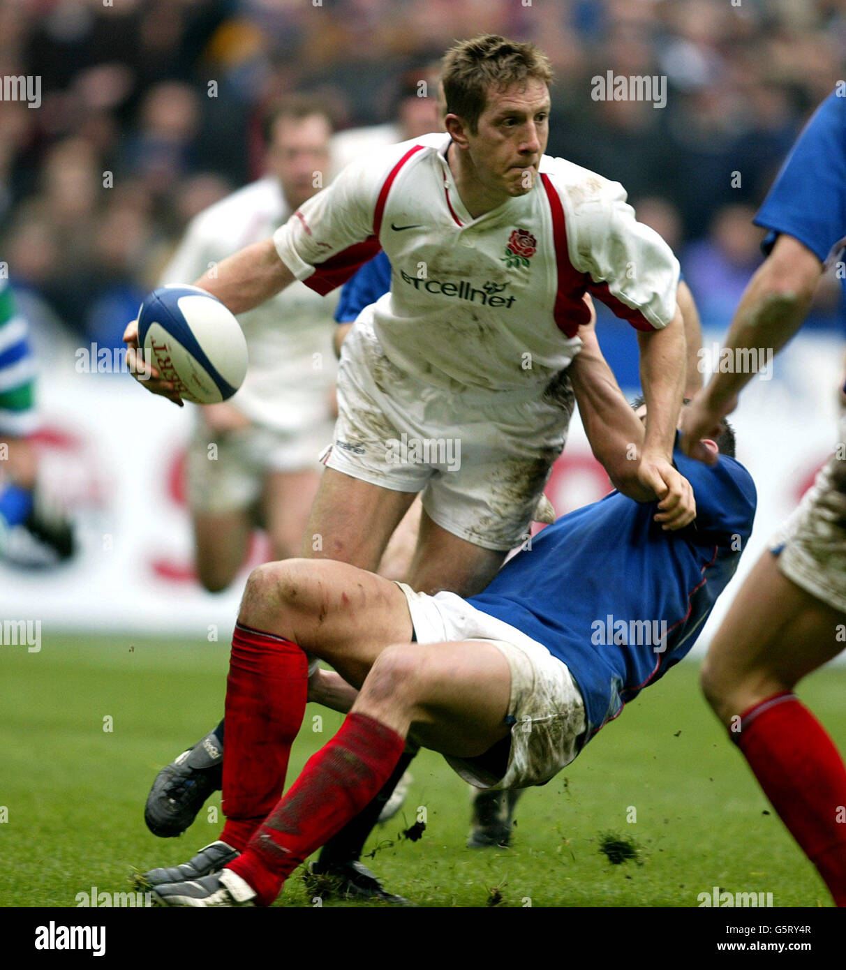 Rugby union tackling action greenwood hi-res stock photography and ...
