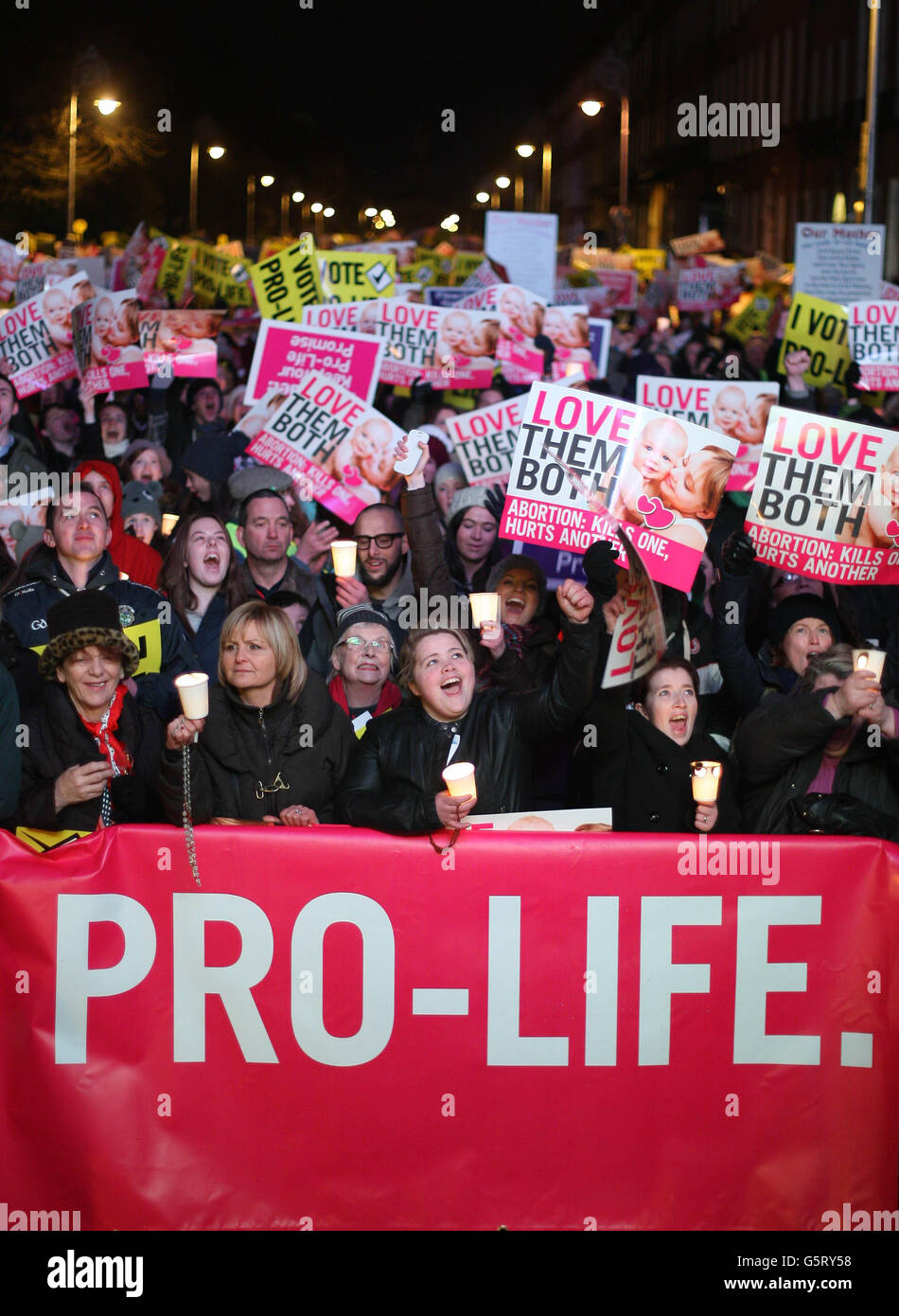 Pro-Life Campaign demonstration Stock Photo - Alamy