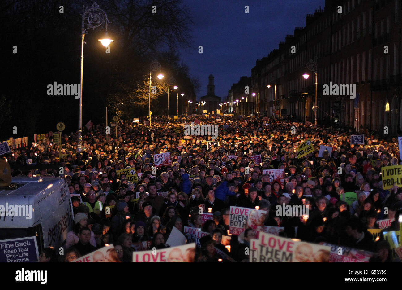 Pro-Life Campaign demonstration Stock Photo - Alamy