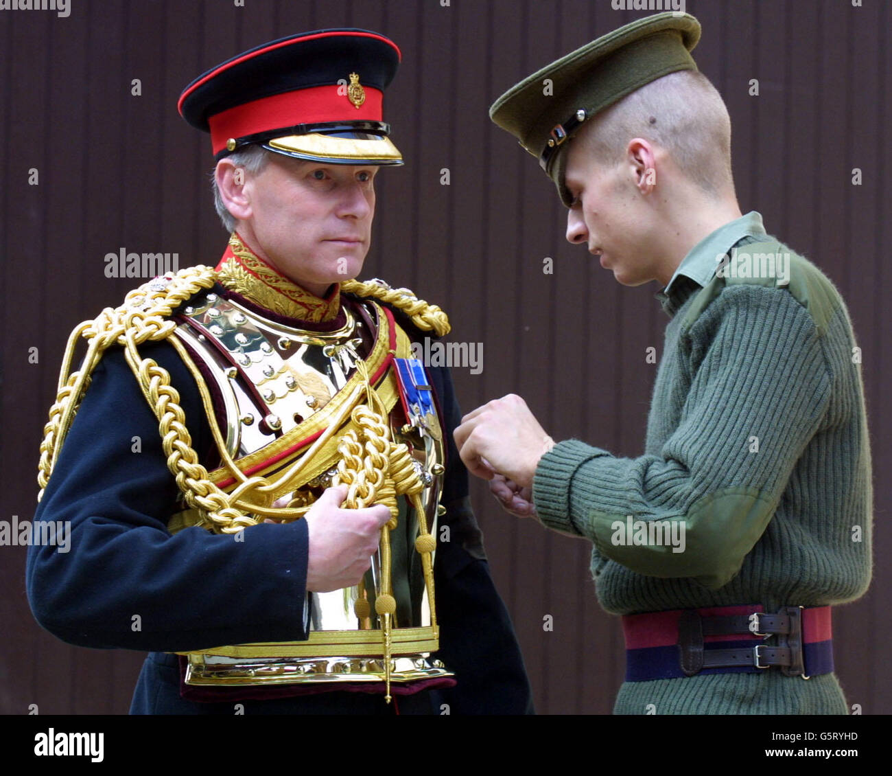 Lt Col Paddy Tabor of the Blues and Royals is dressed at Hyde Park ...