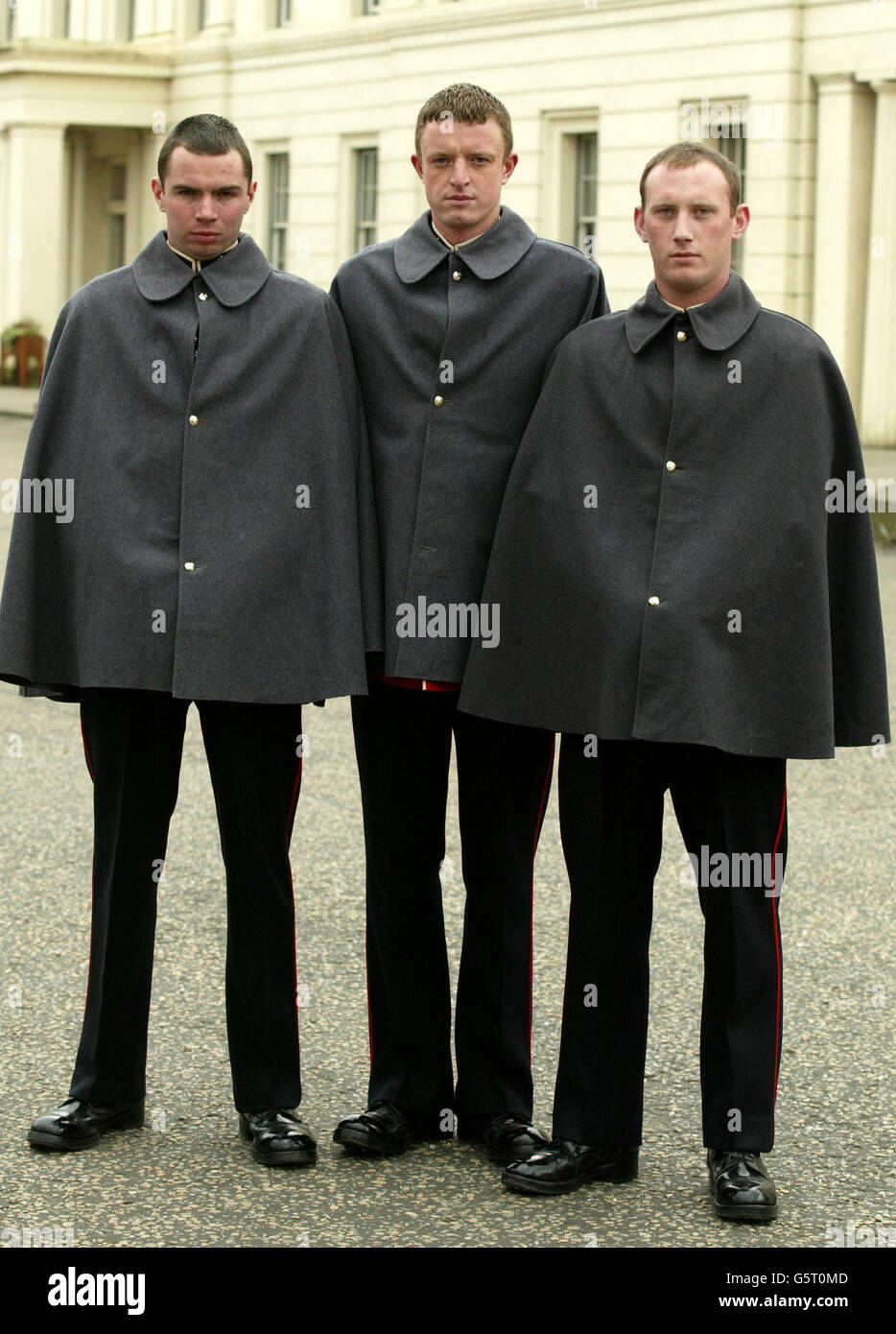 The three Guardsmen from Merseyside who where part of the pall bearers ...