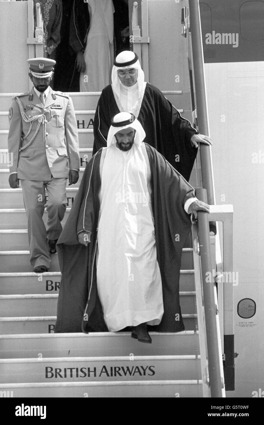 Sheikh zayed bin sultan al nahyan hi-res stock photography and images ...