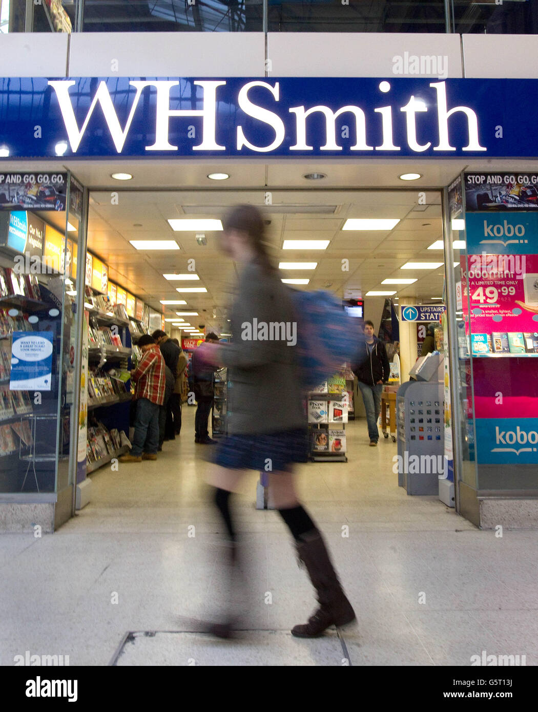 WH Smith stock. A general view of a branch of WH Smith in London Stock ...