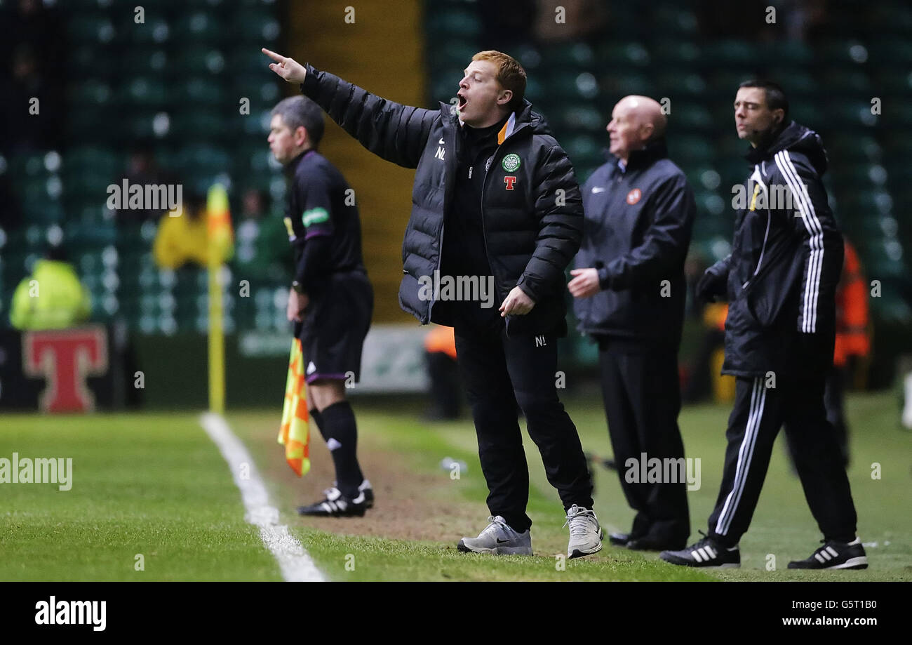 Celtic manager Neil Lennon during the Clydesdale Bank Scottish Premier ...