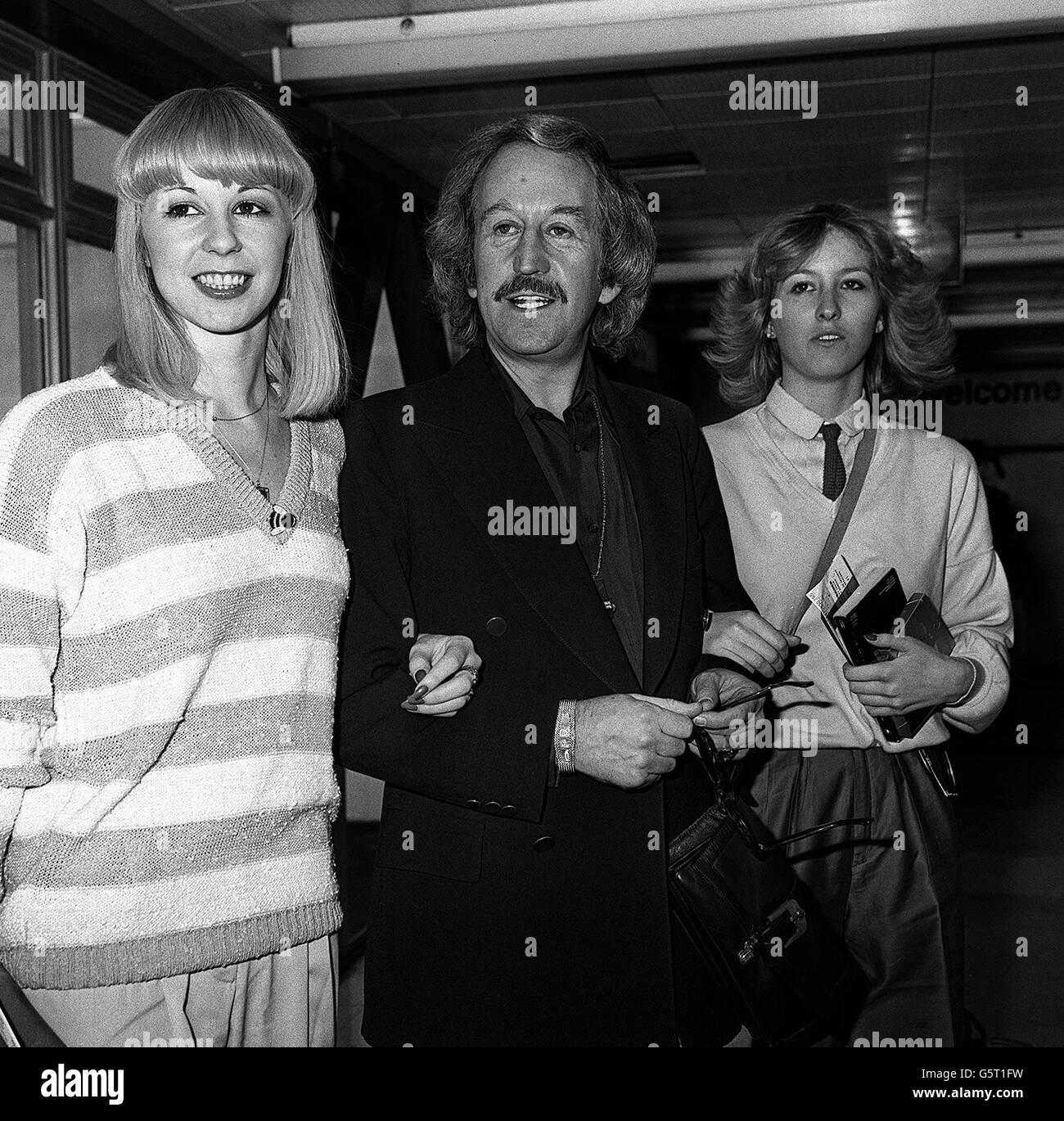 Paul Raymond at Heathrow Airport with his friend Diane Cochrane (right ...