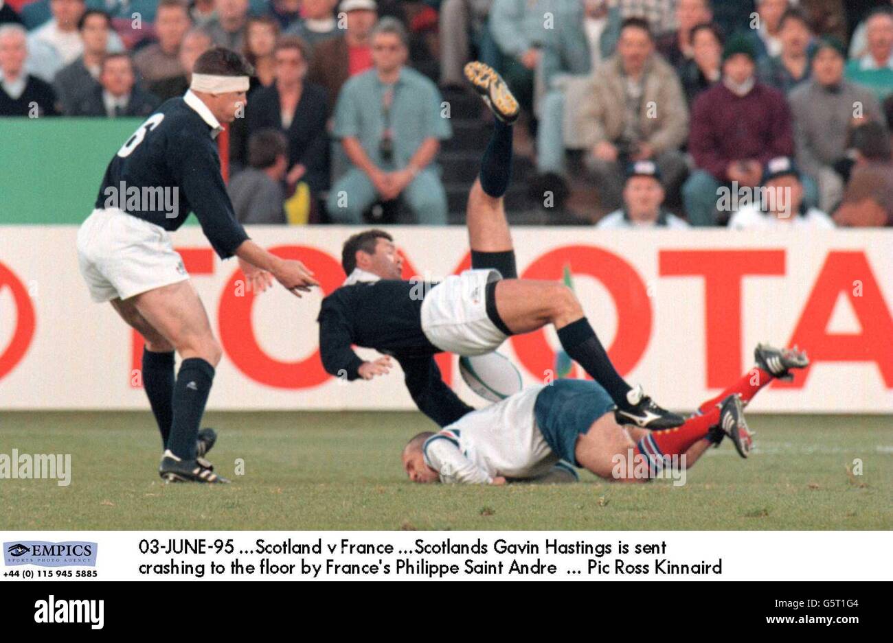 Rugby World Cup 1995 -Scotland v France Stock Photo - Alamy