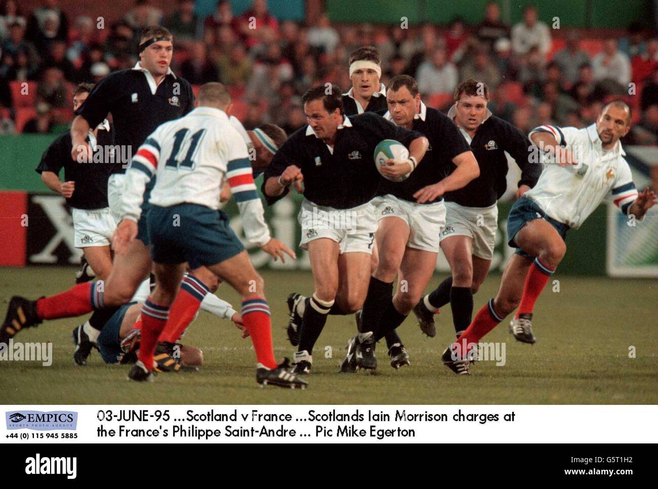 Rugby World Cup 1995 -Scotland v France Stock Photo - Alamy
