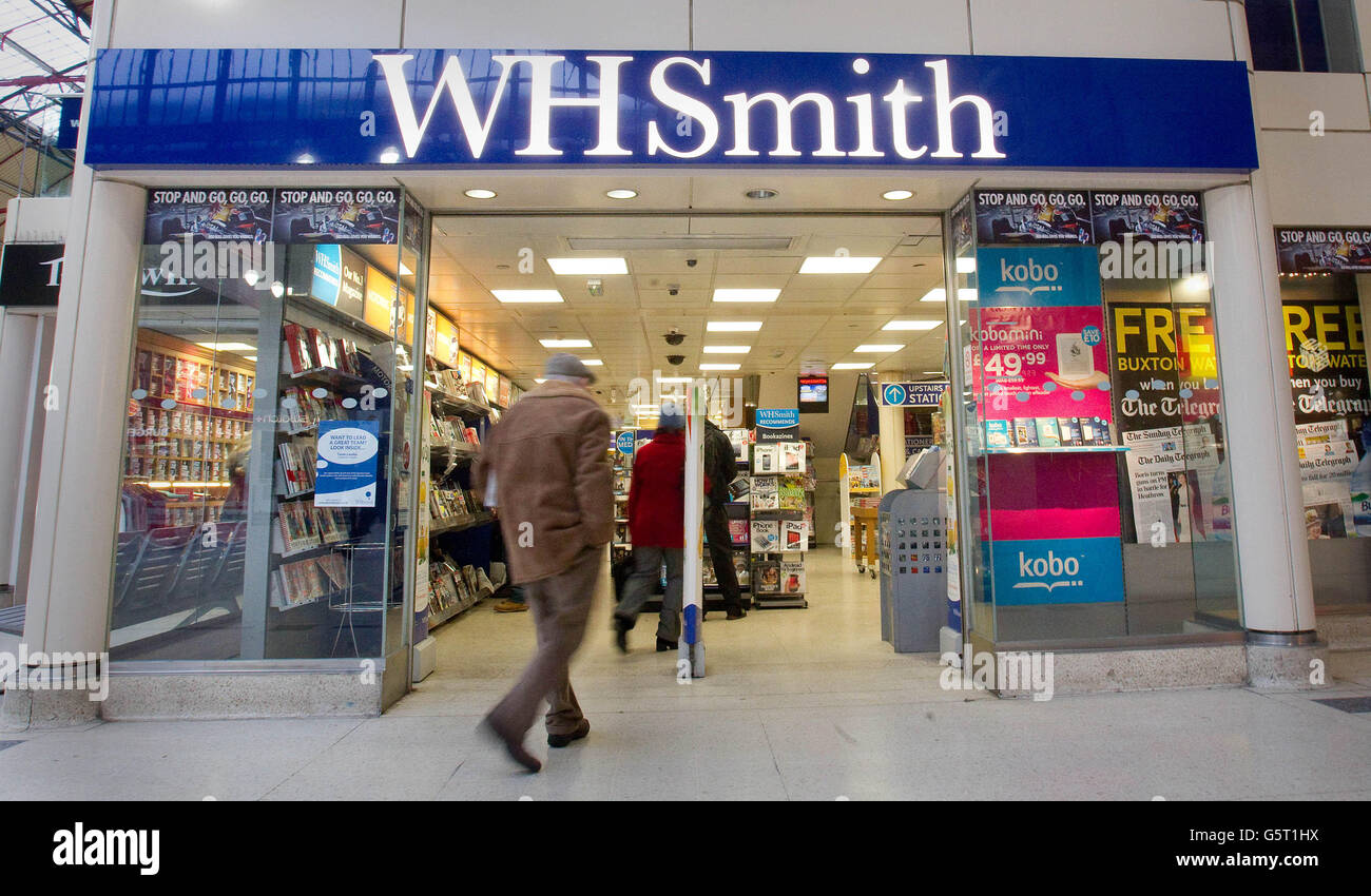 A general view of a branch of WH Smith in London as WH Smith hailed its ...