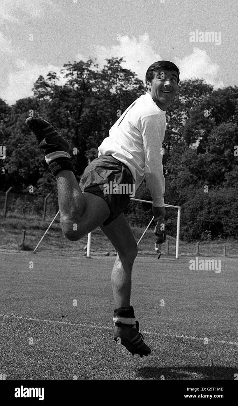 Terry Venables pictured during Tottenham Hotspurs practise Stock Photo ...