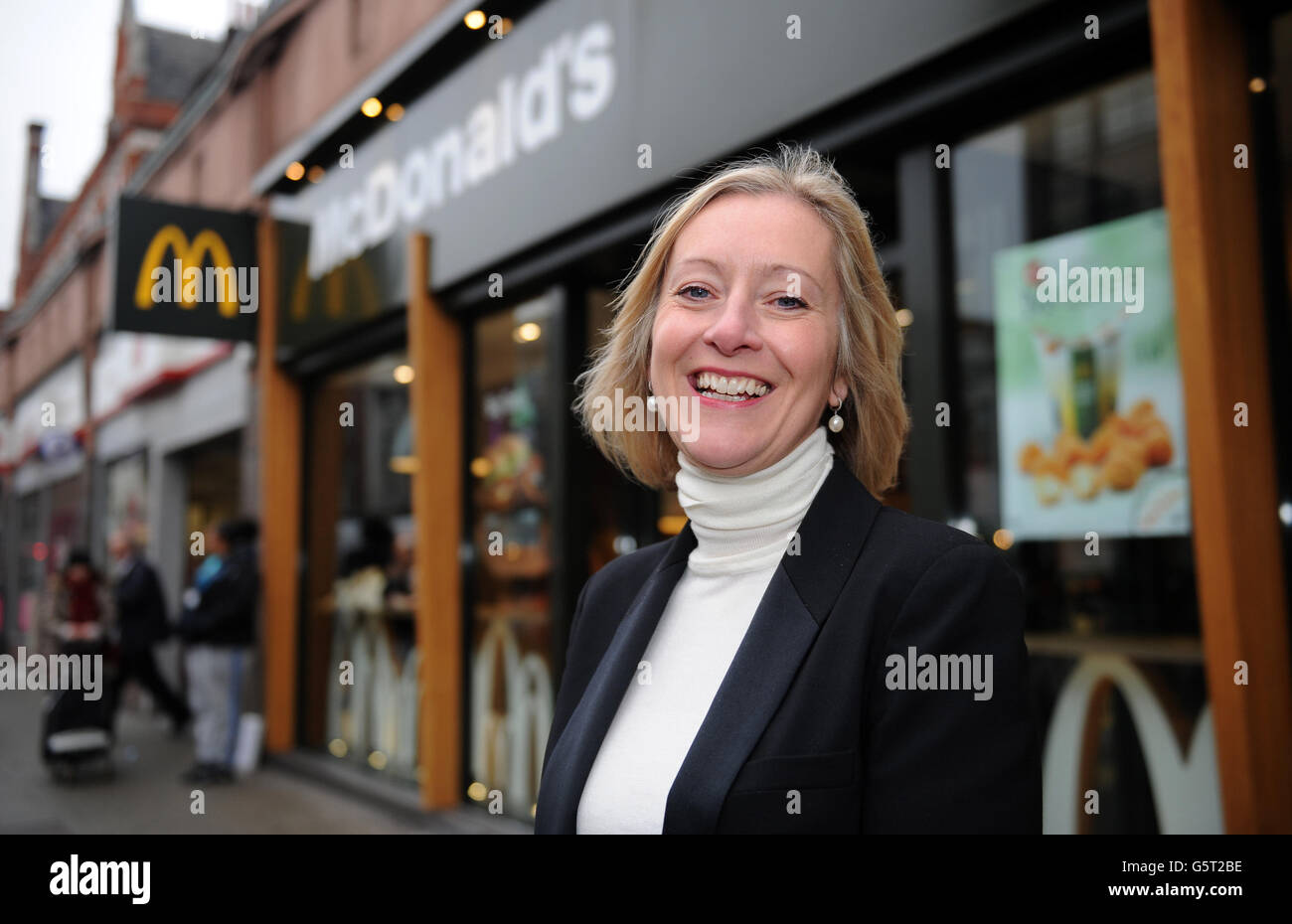 Jill McDonald, CEO of McDonald's UK poses for the media in Camden ...