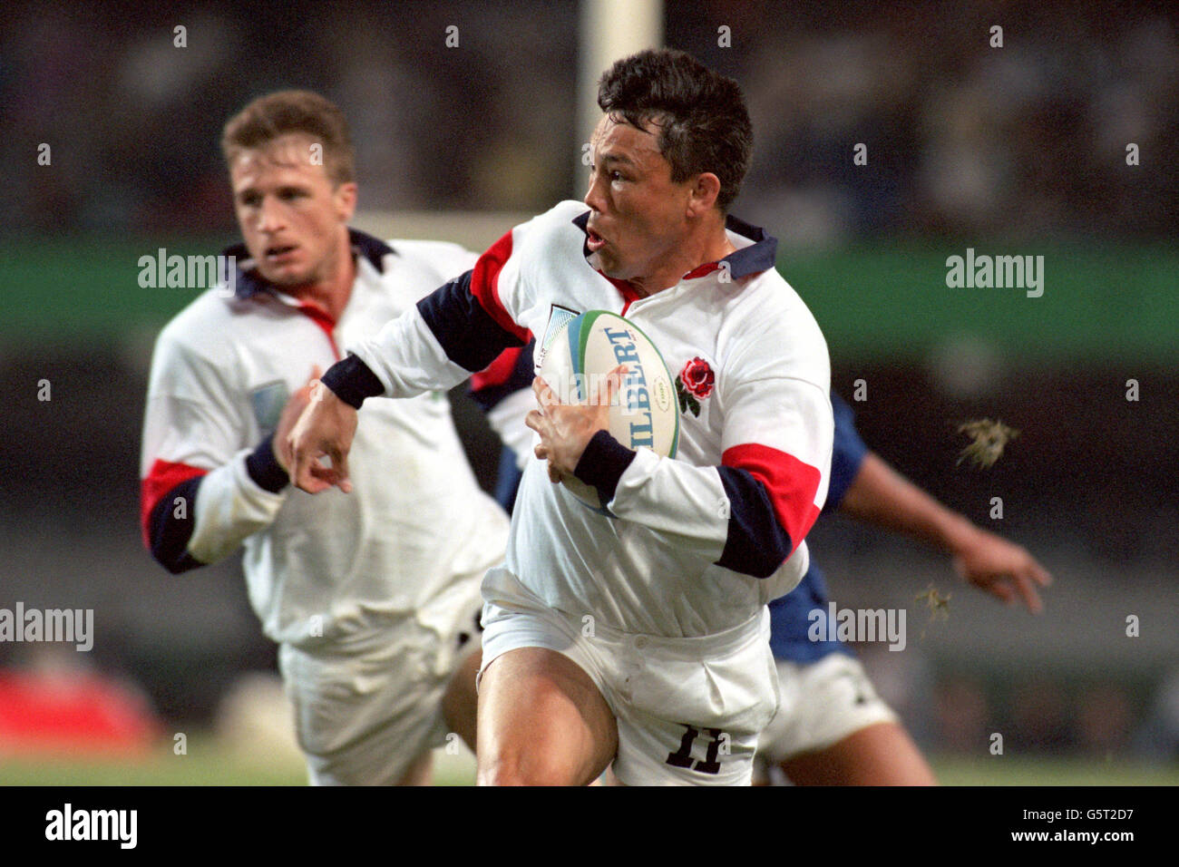 Rugby World Cup 1995 -England v Western Samoa. Rory Underwood England ...