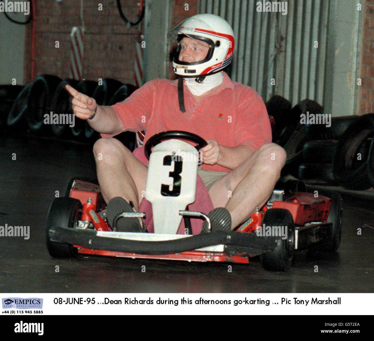 Rugby Union World Cup 1995 ... England Team Go-karting Stock Photo - Alamy
