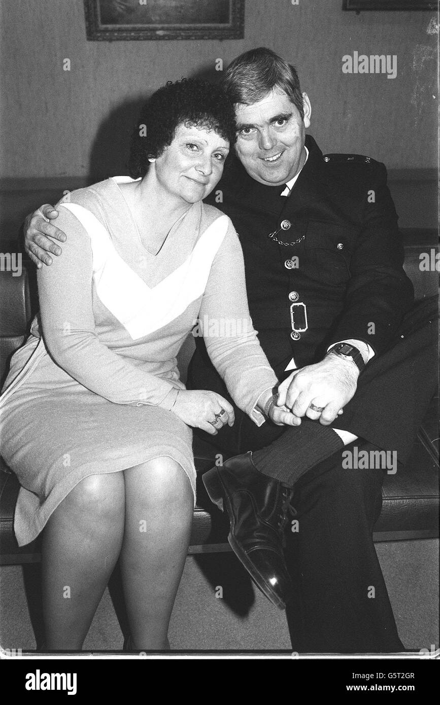 Iranian Embassy Siege hero, PC Trevor Lock and his wife Doreen, attend ...