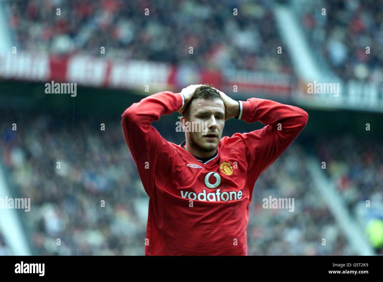 Manchester United's David Beckham, during their FA Barclaycard ...