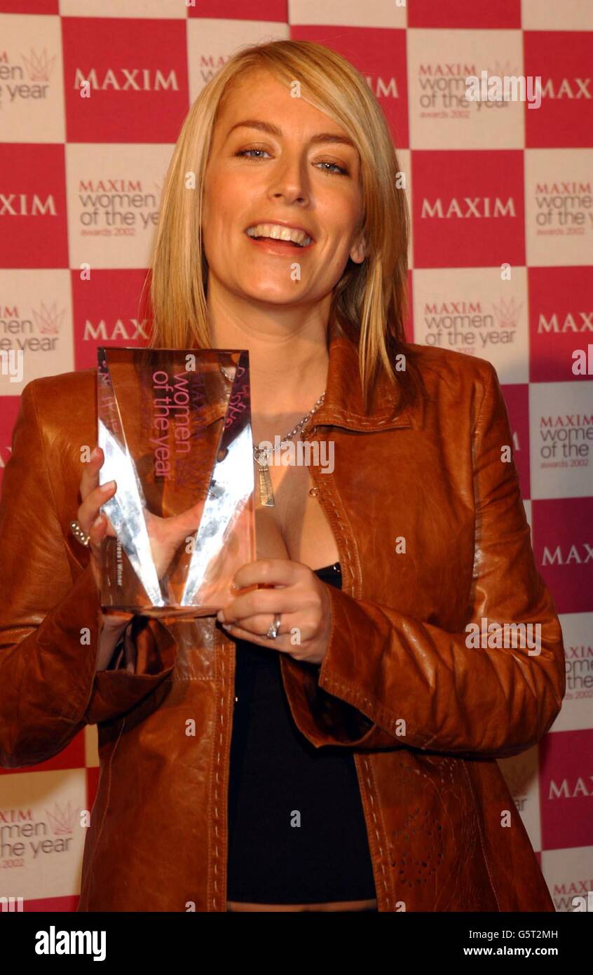 Fay ripley with her award for best tv actress award hi-res stock ...