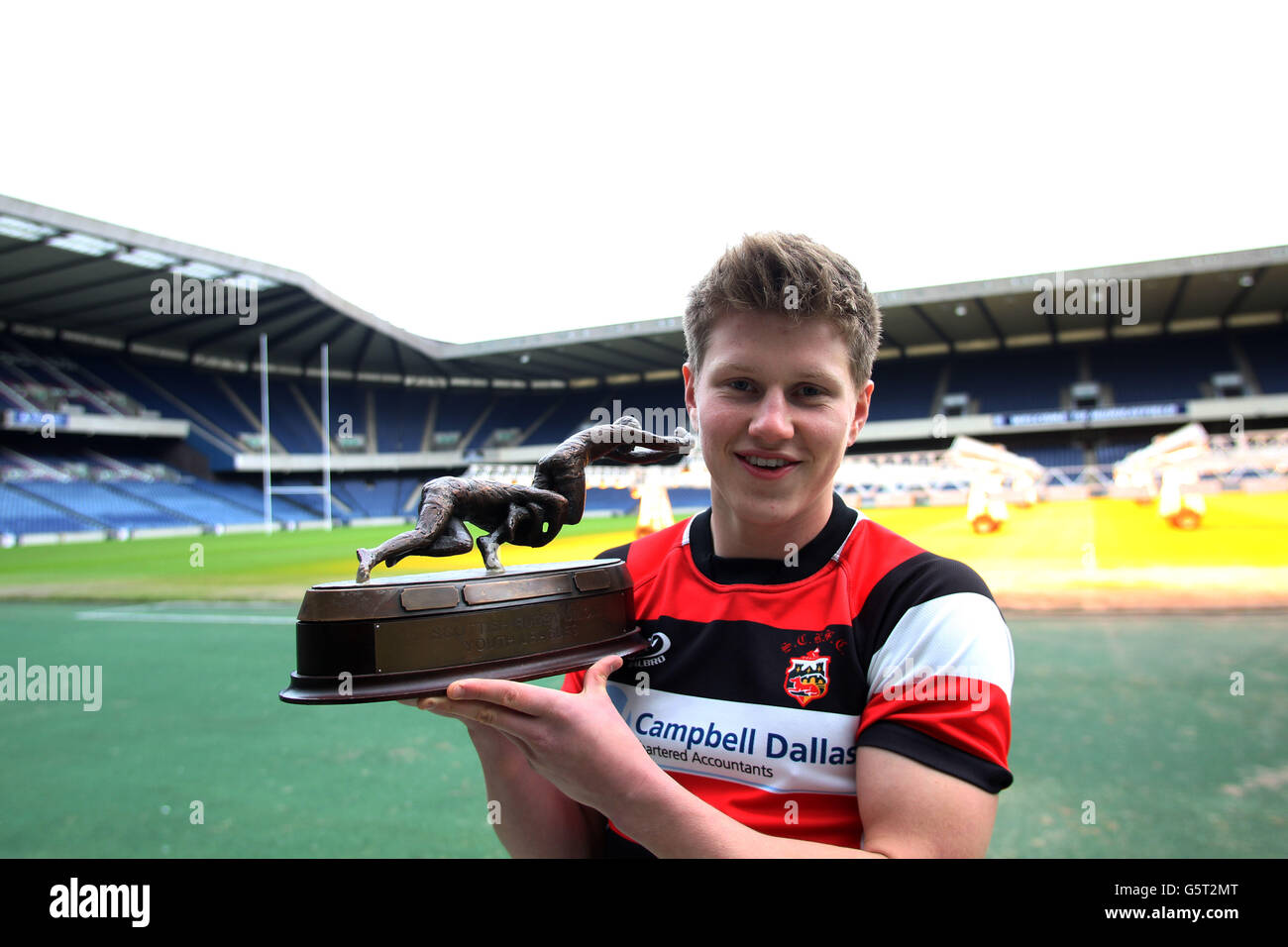 Stirling county player archie russell photocall murrayfield hi-res ...